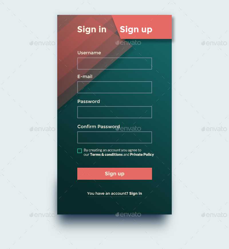 Modern Web Forms, Web Elements | GraphicRiver